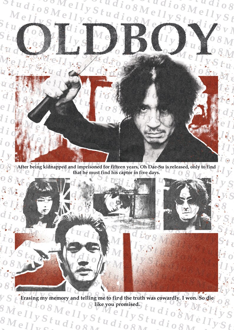 Oldboy Movie Poster, Korean Movie, Park Chan-wook, Cinema 2003 - Etsy