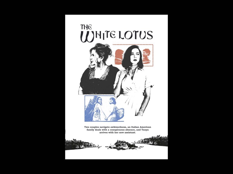 The White Lotus Digital Tv Show Poster, Jennifer Coolidge, Theo James ...