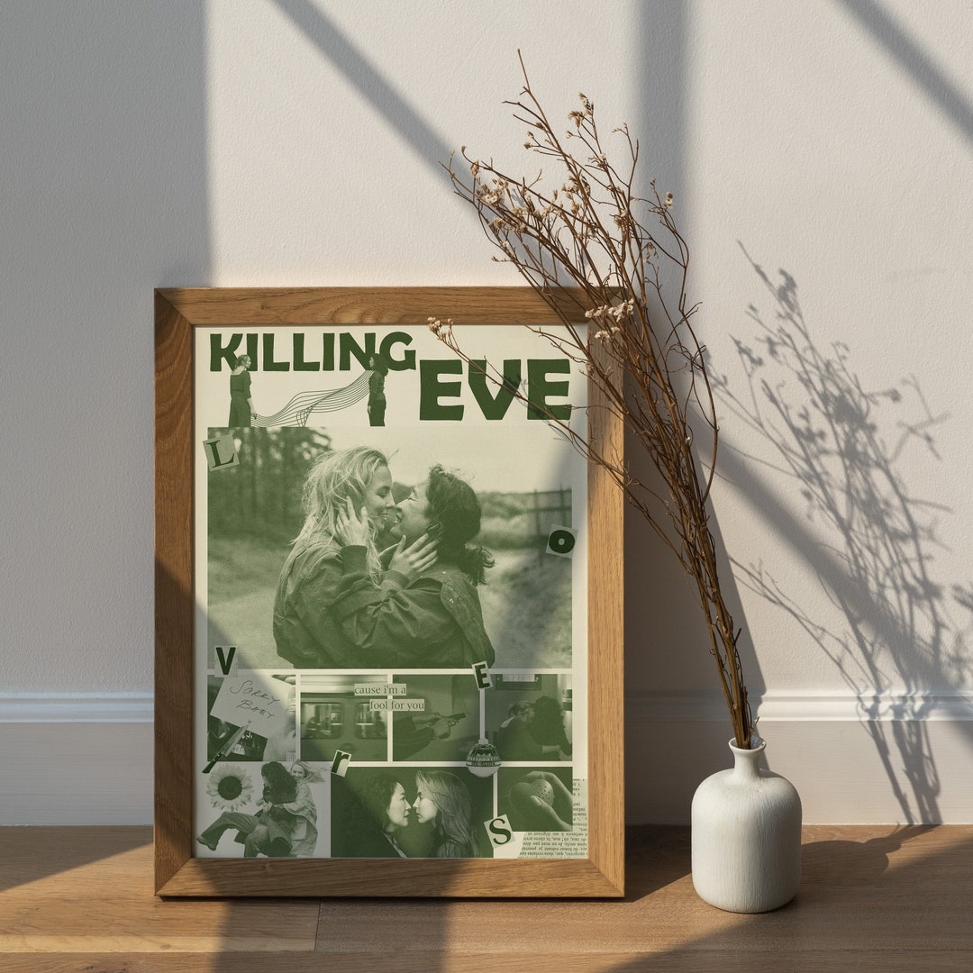 Killing Eve Digital Download Poster, Jodie Comer, Sandra Oh, Alt Pop ...