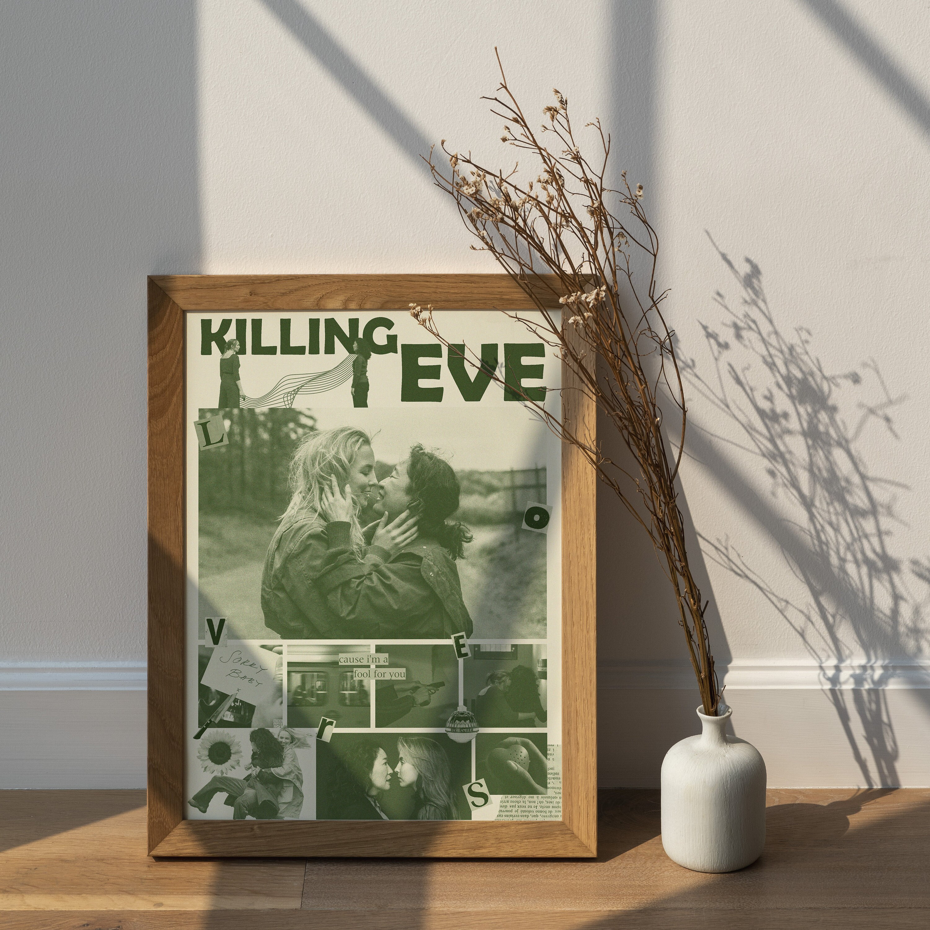 Killing Eve Digital Download Poster, Jodie Comer, Sandra Oh, Alt Pop ...