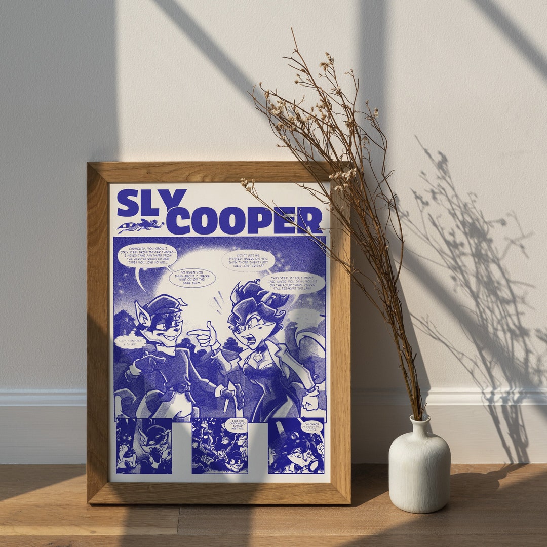 Sly Cooper Comic Style Poster, Game Art Print (digital Download) - Etsy
