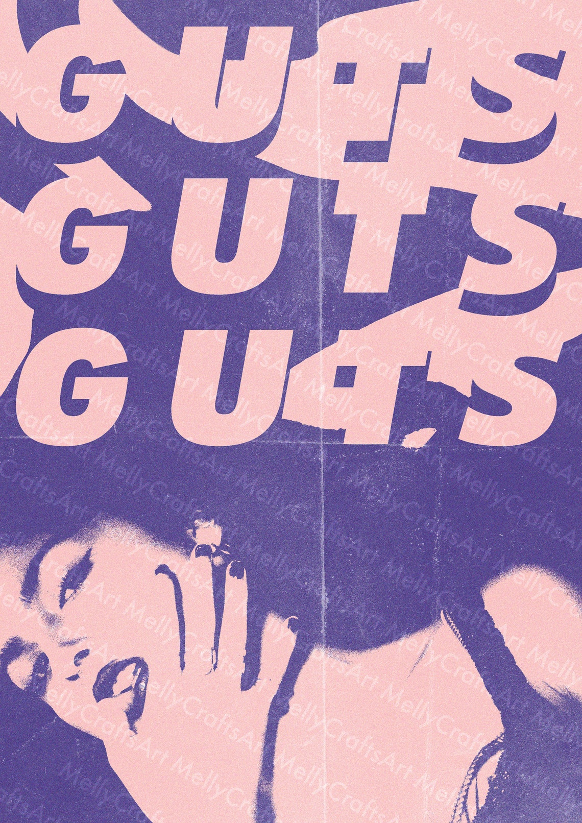 Olivia Rodrigo Digital Poster GUTS Music Poster Pop Rock - Etsy