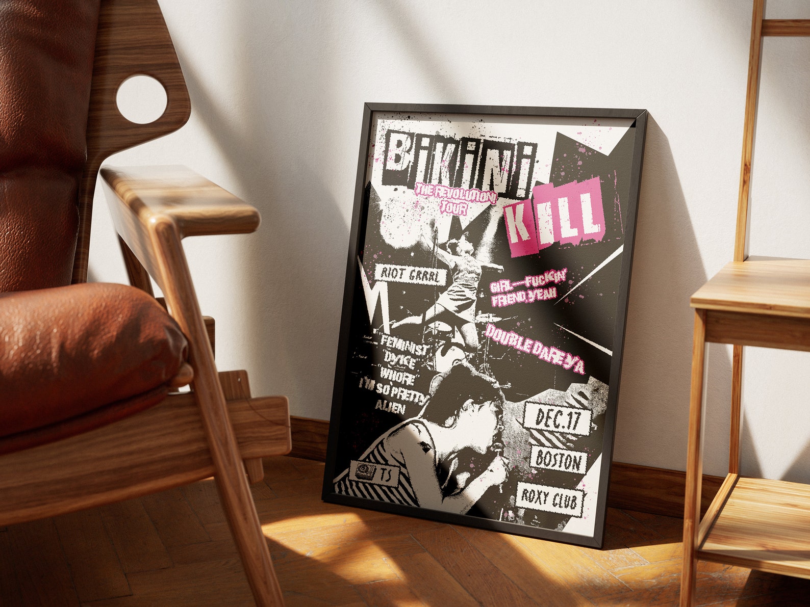 Bikini Kill Music Band Poster, Feminist Punk, Kathleen Hanna, Riot ...