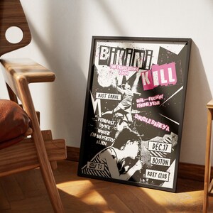 Bikini Kill Music Band Poster, Feminist Punk, Kathleen Hanna, Riot ...