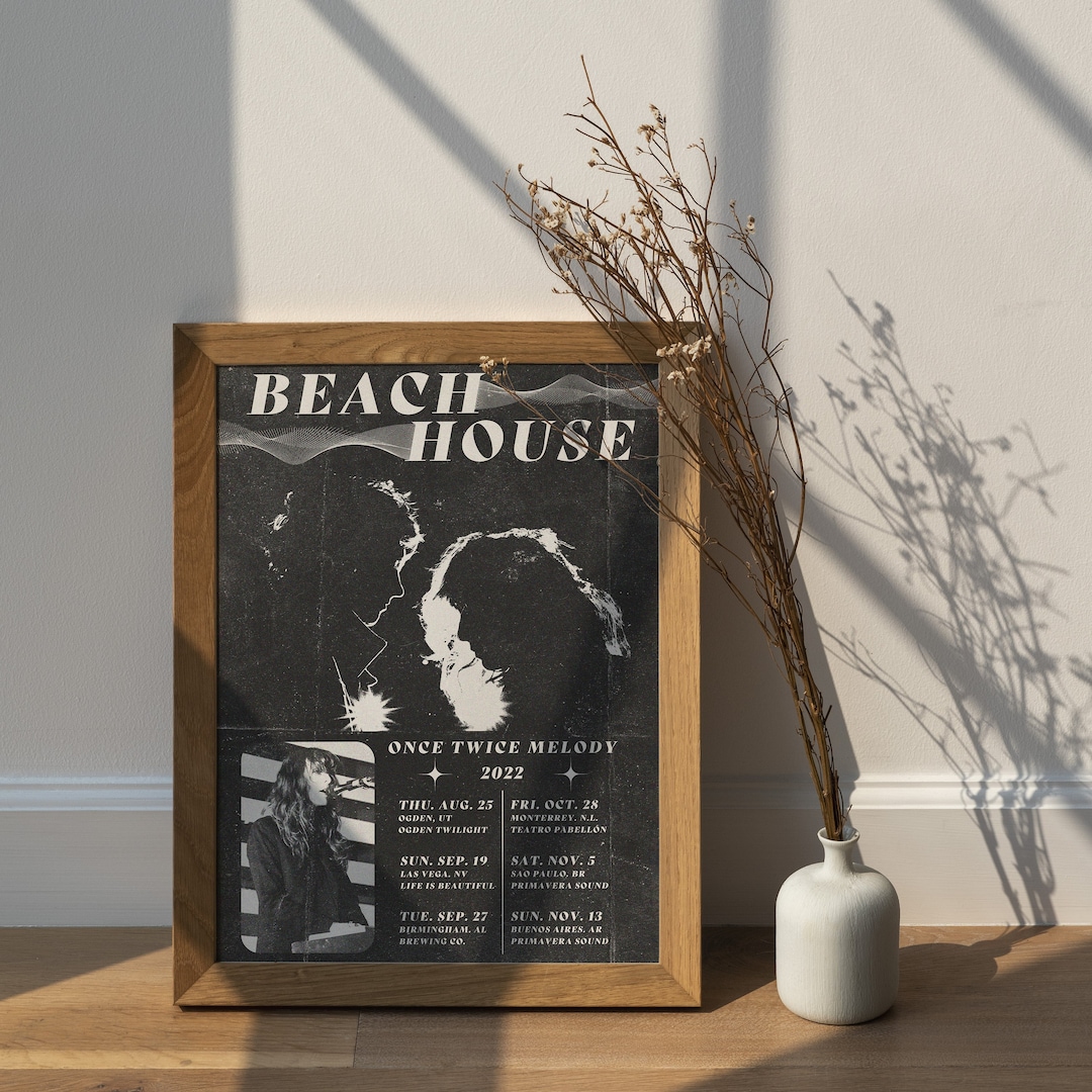 Beach House Digital Poster Once Twice Melody Music Poster - Etsy