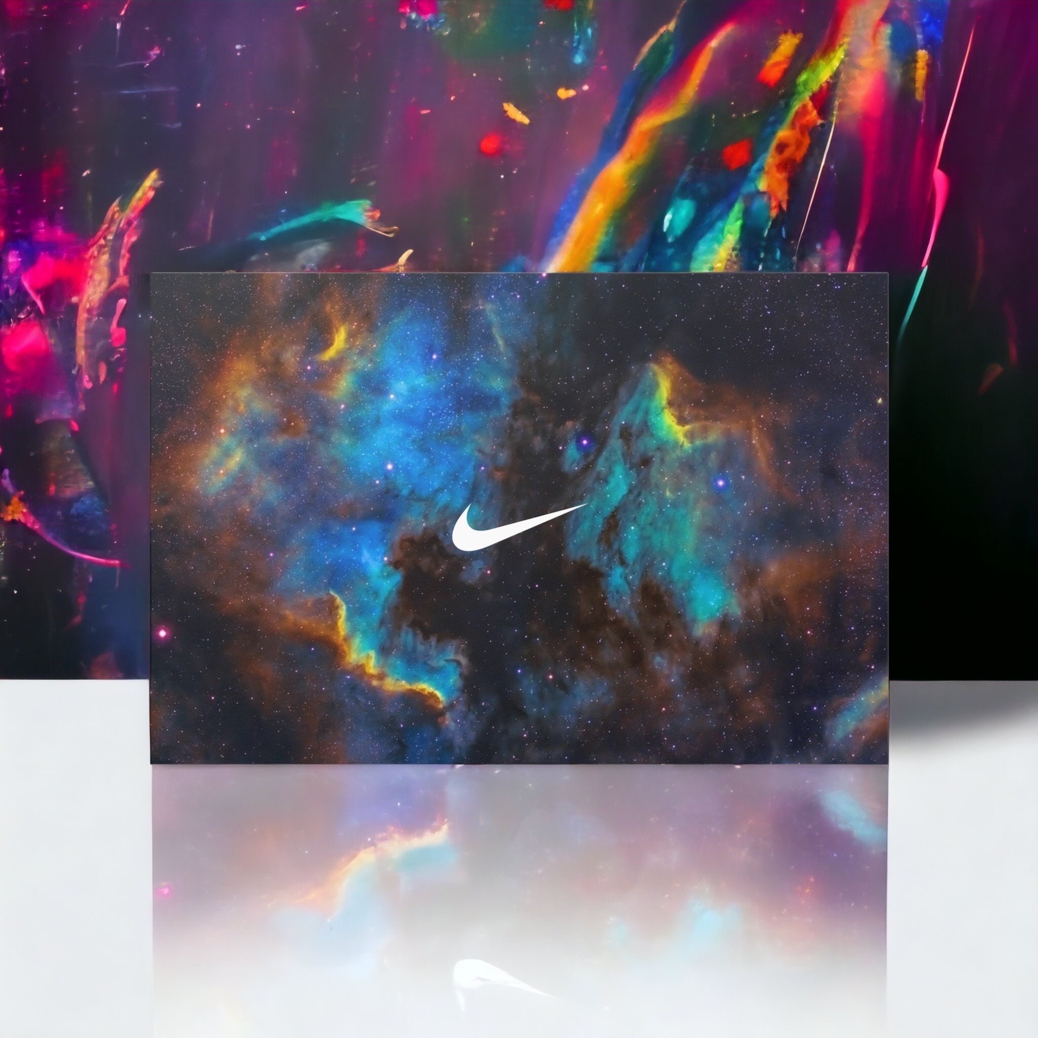 LEGACYART Abstract Blue Nike Wall Art Classic Nike Poster Nike Canvas ...