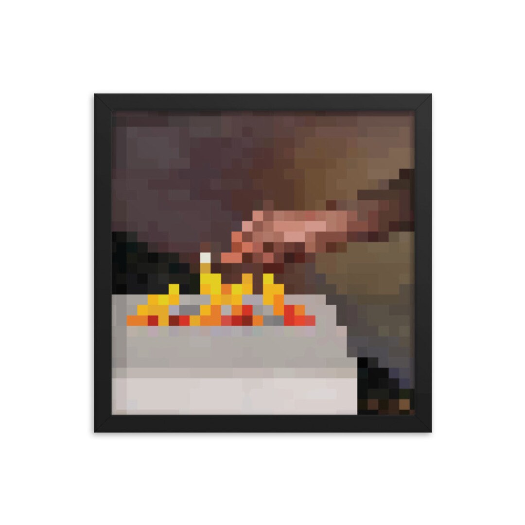 Minecraft Painting - Match - Framed Poster - Etsy