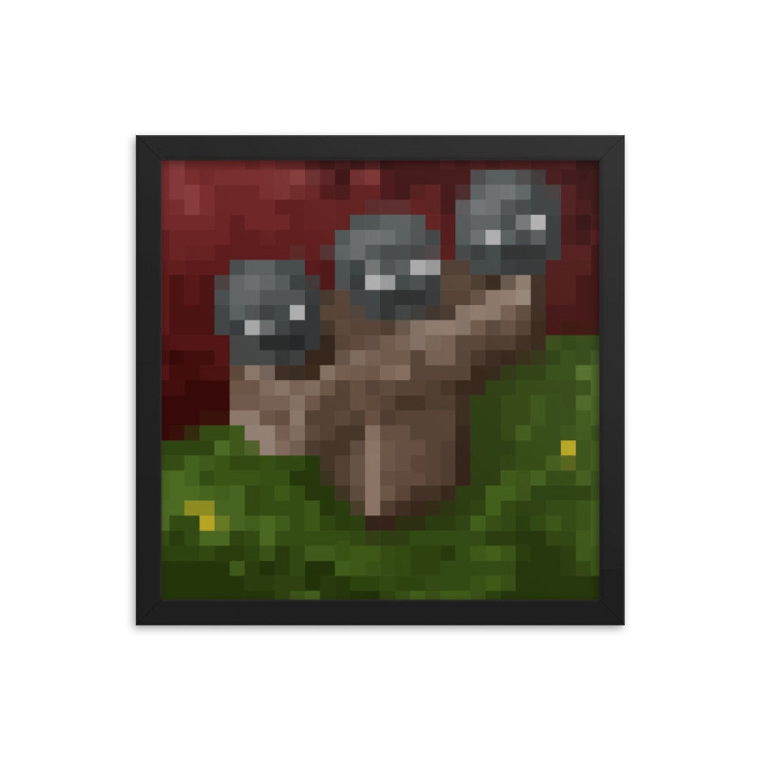 Minecraft Painting - Wither - Framed Poster - Etsy
