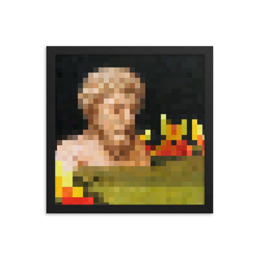 Minecraft Painting - Bust - Framed Poster - Etsy UK
