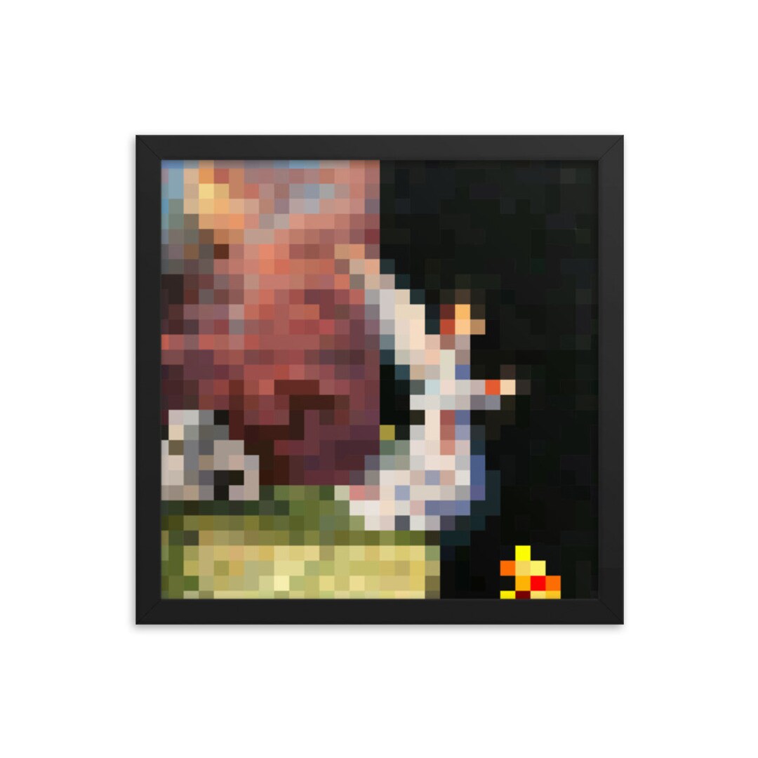 Minecraft Painting - the Void - Framed Poster - Etsy