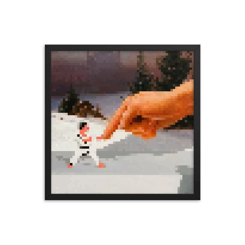 Minecraft Painting - Pointer - Framed Poster - Etsy