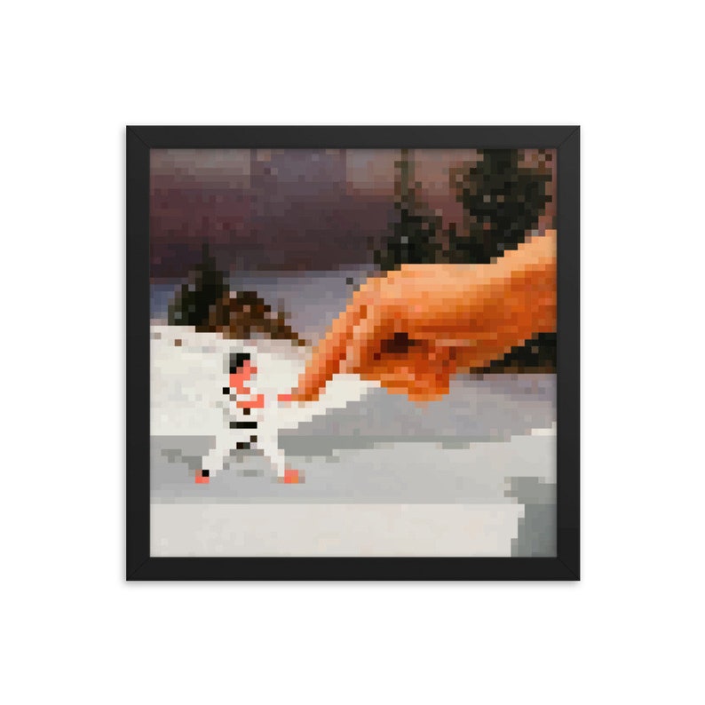 Minecraft Painting - Pointer - Framed Poster - Etsy