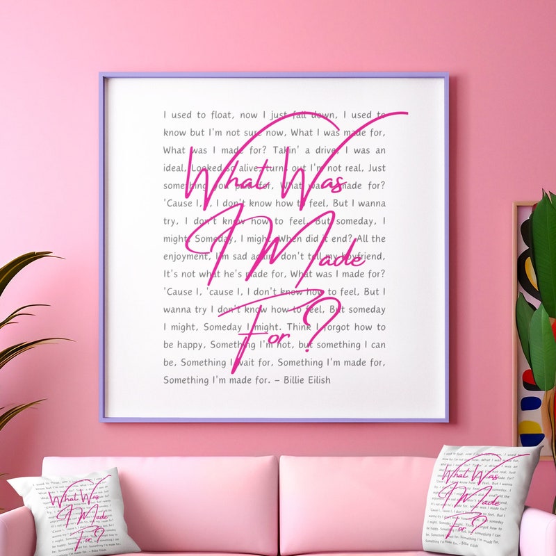Billie Eilish What Was I - Etsy UK