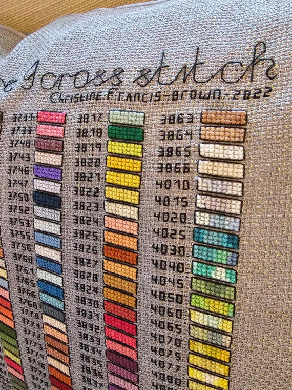 Dmc Color Chart For Cross Stitch Threadcomplete Etsy Full Set Of 447