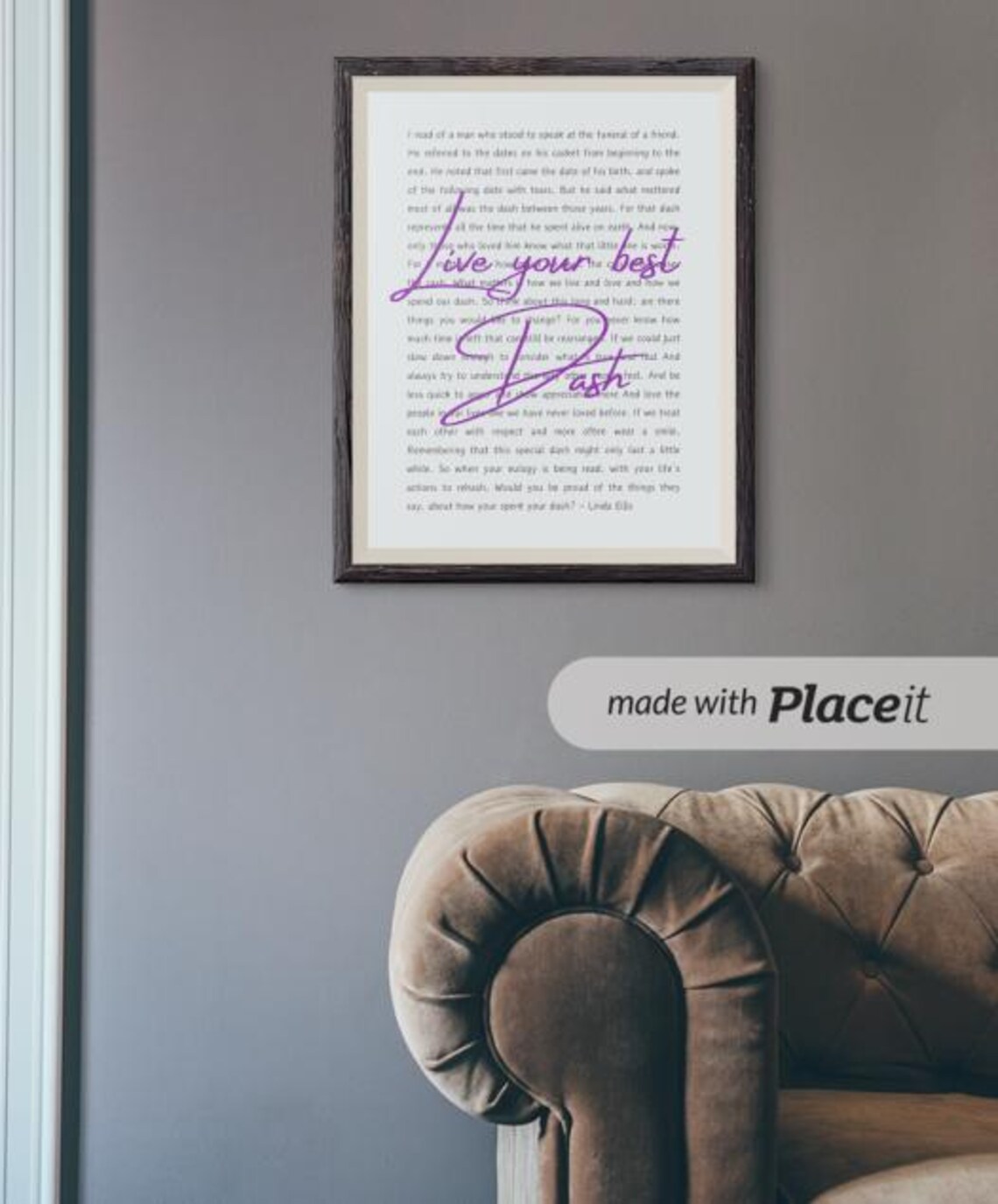 The Dash - Linda Ellis - Live Your Best Dash Print - Digital Download ...