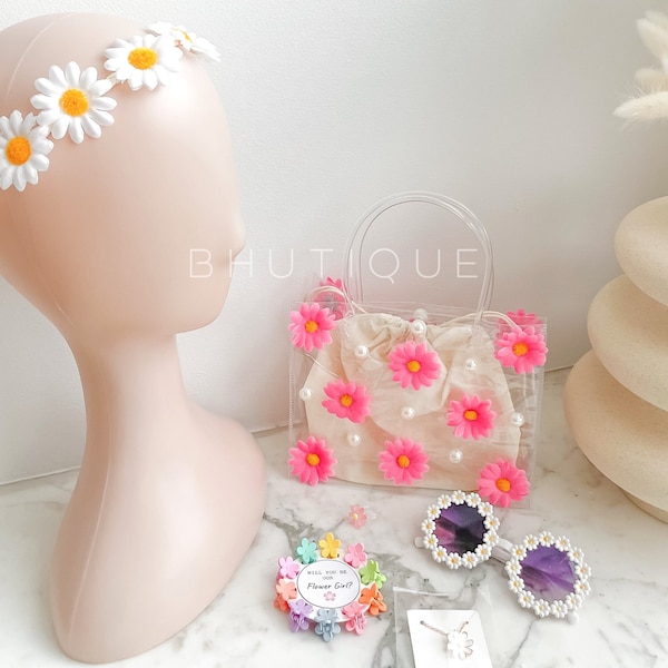 Custom Curated Flower Bracelet Making Kit Flower Girl Proposal Bag ...