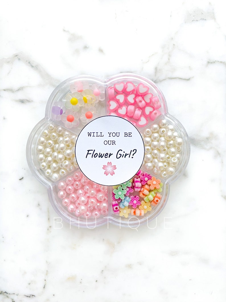 Custom Curated Flower Bracelet Making Kit Flower Girl - Etsy