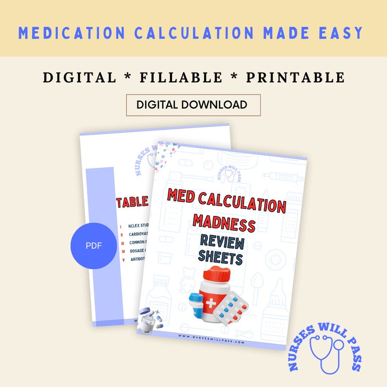 Dosage Calculations Made Easy Medication Calculation Madness Review ...