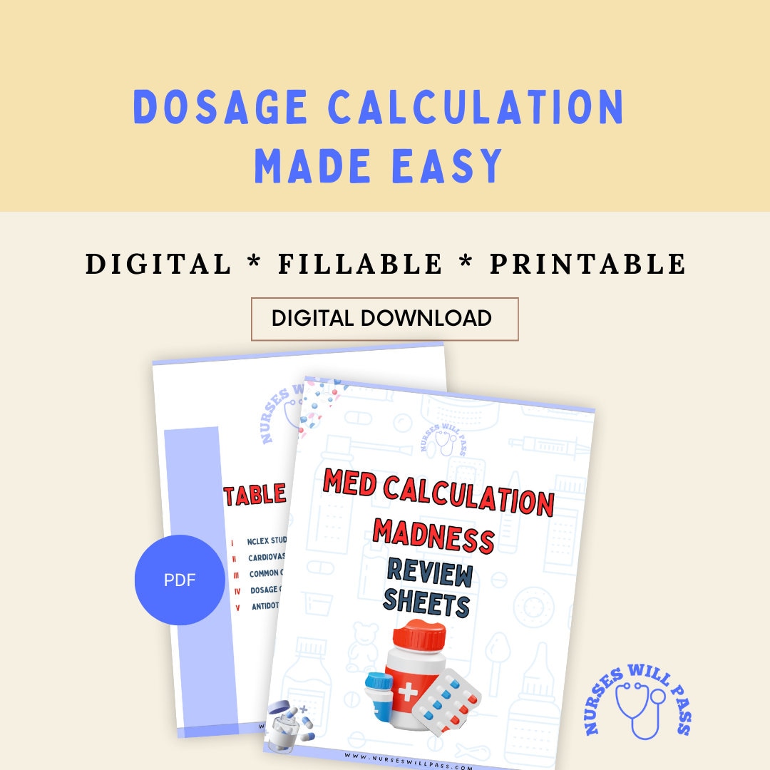 Dosage Calculations Made Easy Medication Calculation Madness Review ...