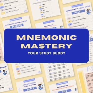 Nursing Mnemonics Review Guide - Essential NCLEX Prep | Memory Boost ...