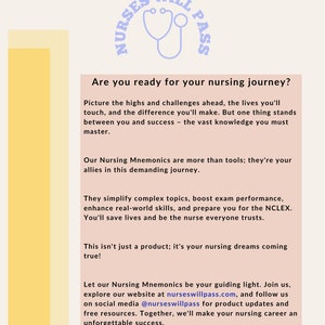 Mnemonic Mastery: Your Mnemonic Toolbox for Nurses Digital Download L ...