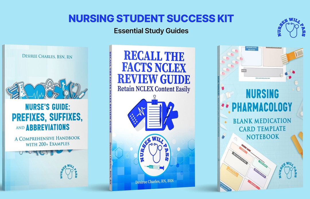 Nursing Student Success Kit: Essential Study Guides - Etsy