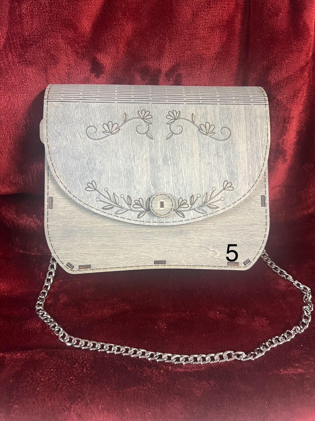 Laser Cut Wood Purse With Living Hinge Vegan Friendly - Etsy