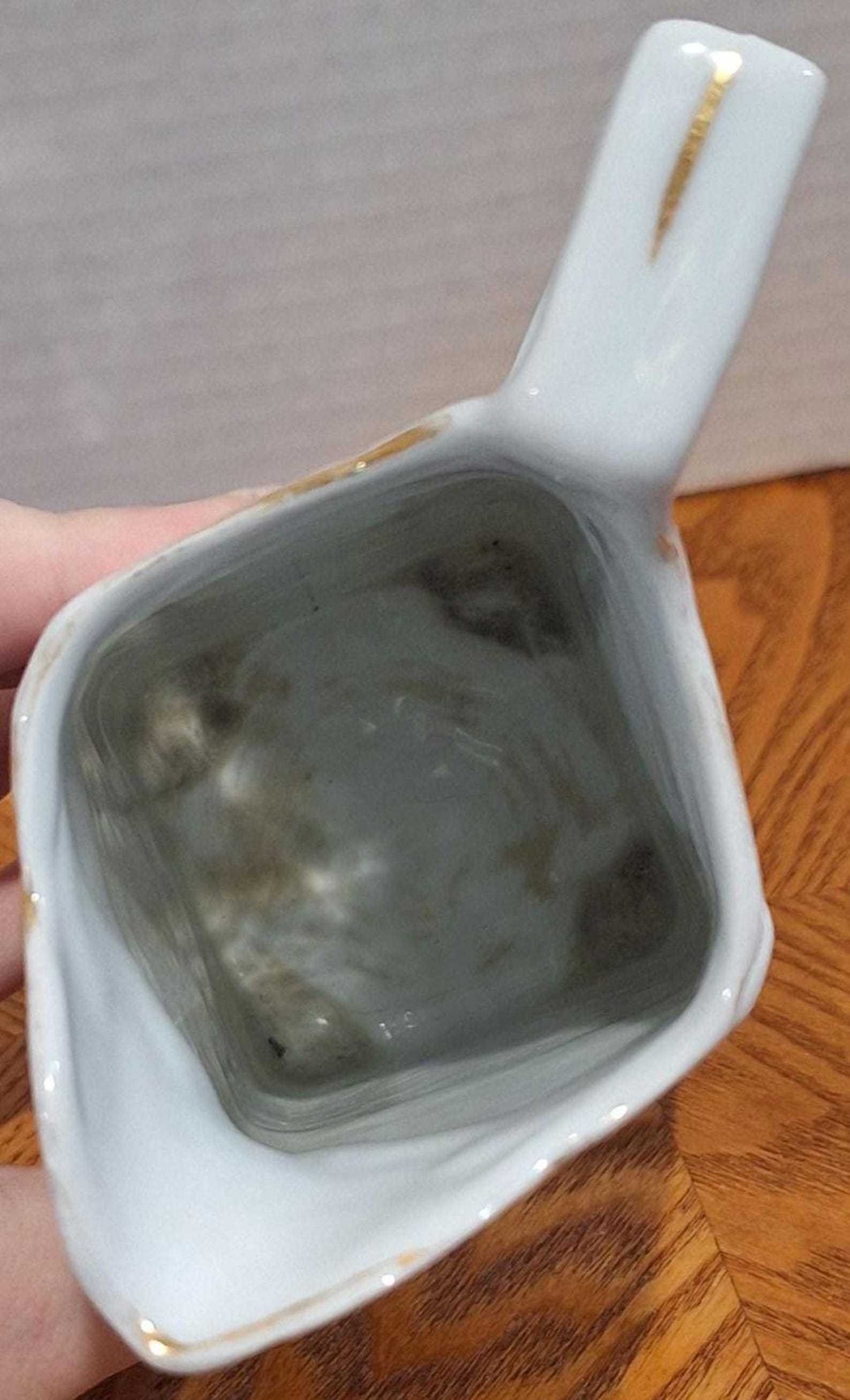 Rare Antique Hand-painted Floral Porcelain Milk Pitcher Molded in ...