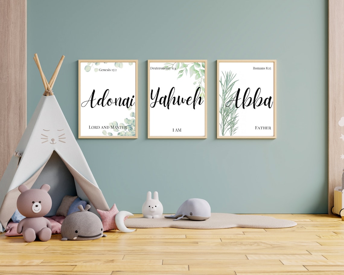 Names of God Posters - Set of 15 - Etsy UK