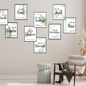 Names of God Posters Set of 15 - Etsy
