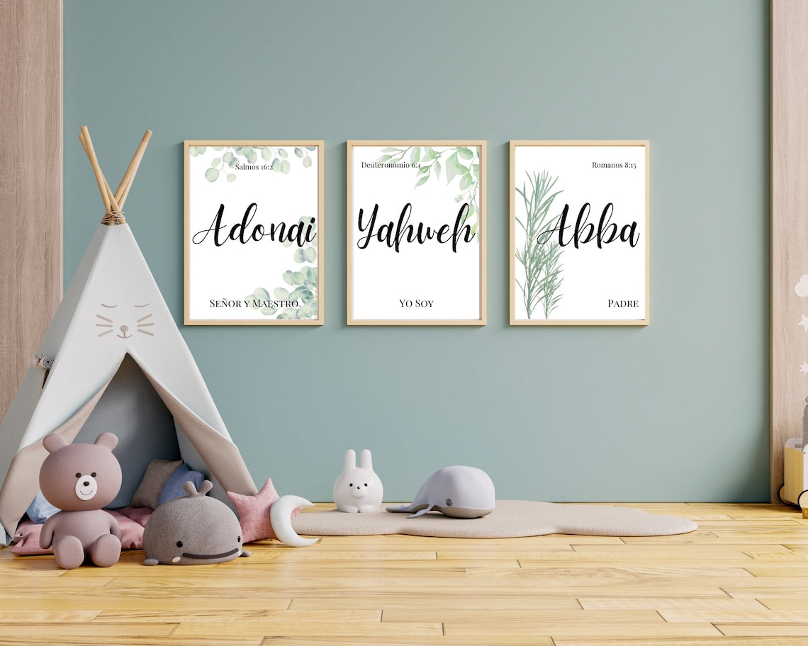 Nombres De Dios Pósters (names of God Posters) - Set of 15 - Etsy