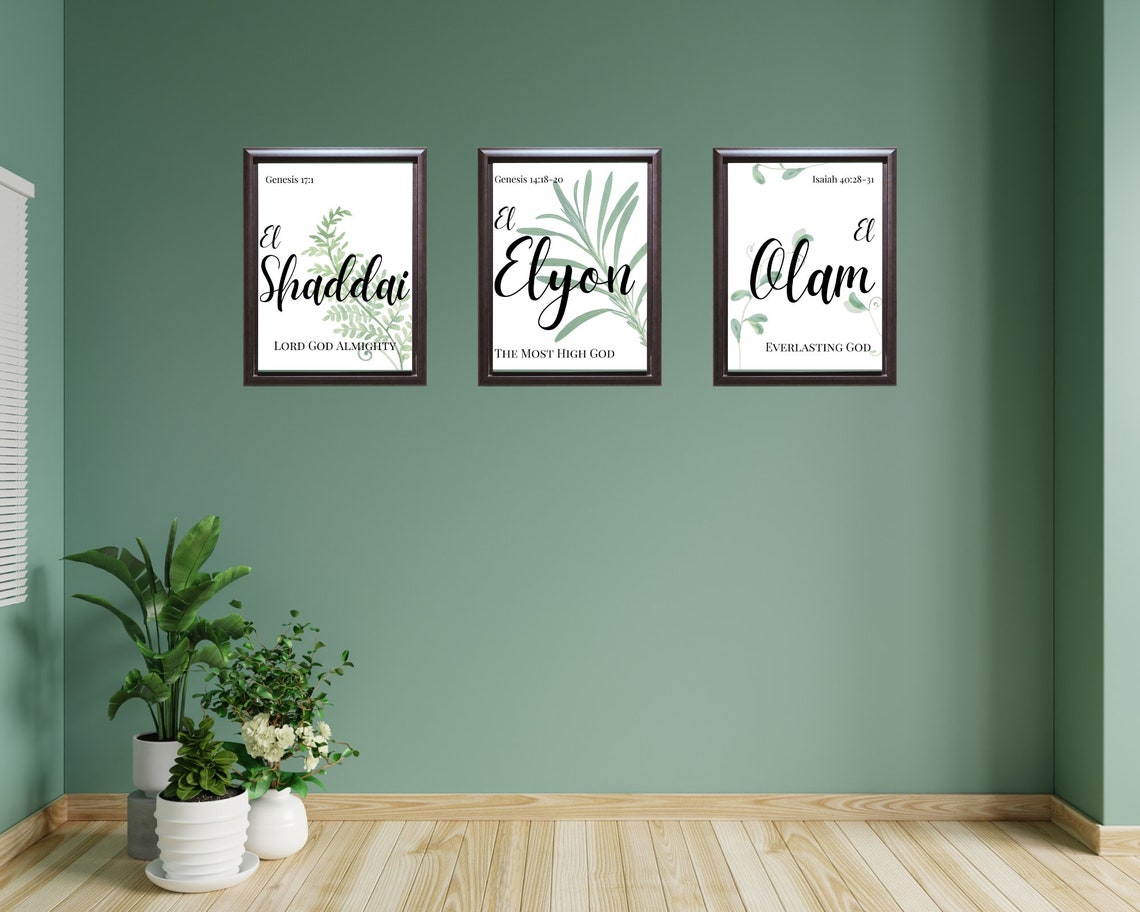 Names of God Posters - Set of 15 - Etsy