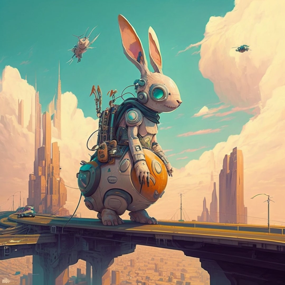 Cyborg Rabbit - Etsy