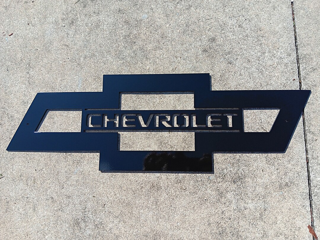Chevrolet inspired Custom Color Metal Wall Sign - Etsy