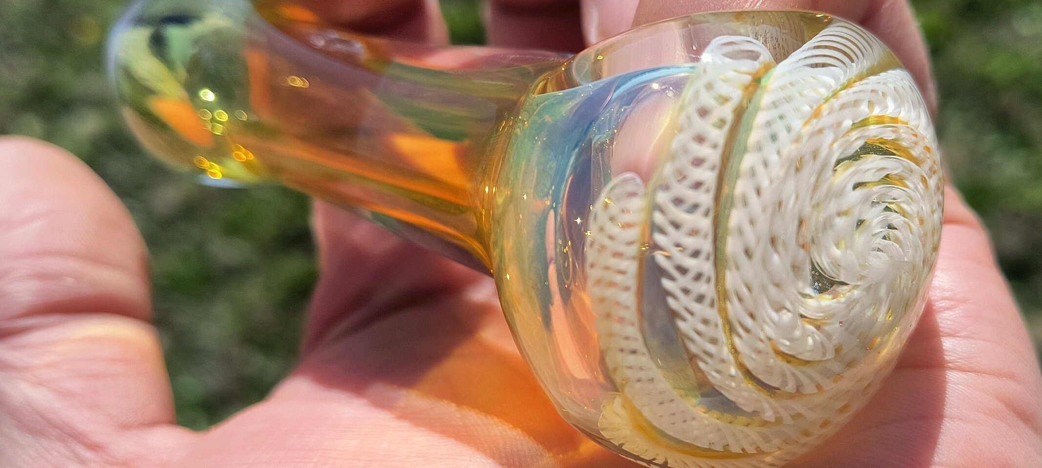 Thick Color Changing Pipe With Star White Latticino - Etsy