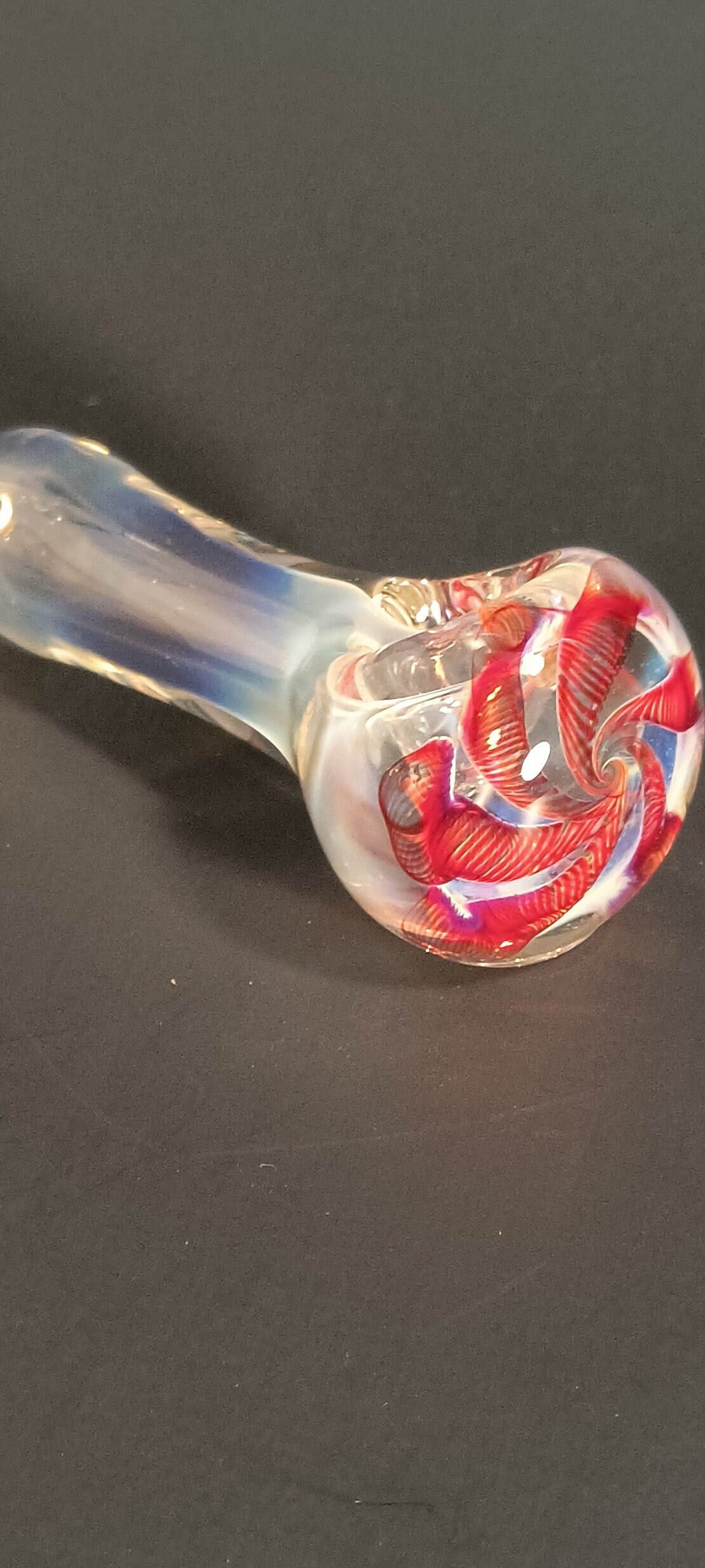 Thick Color Changing Pipe With Ruby Red Laticino - Etsy