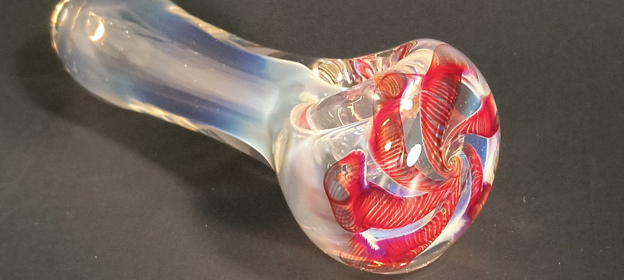 Thick Color Changing Pipe With Ruby Red Laticino - Etsy