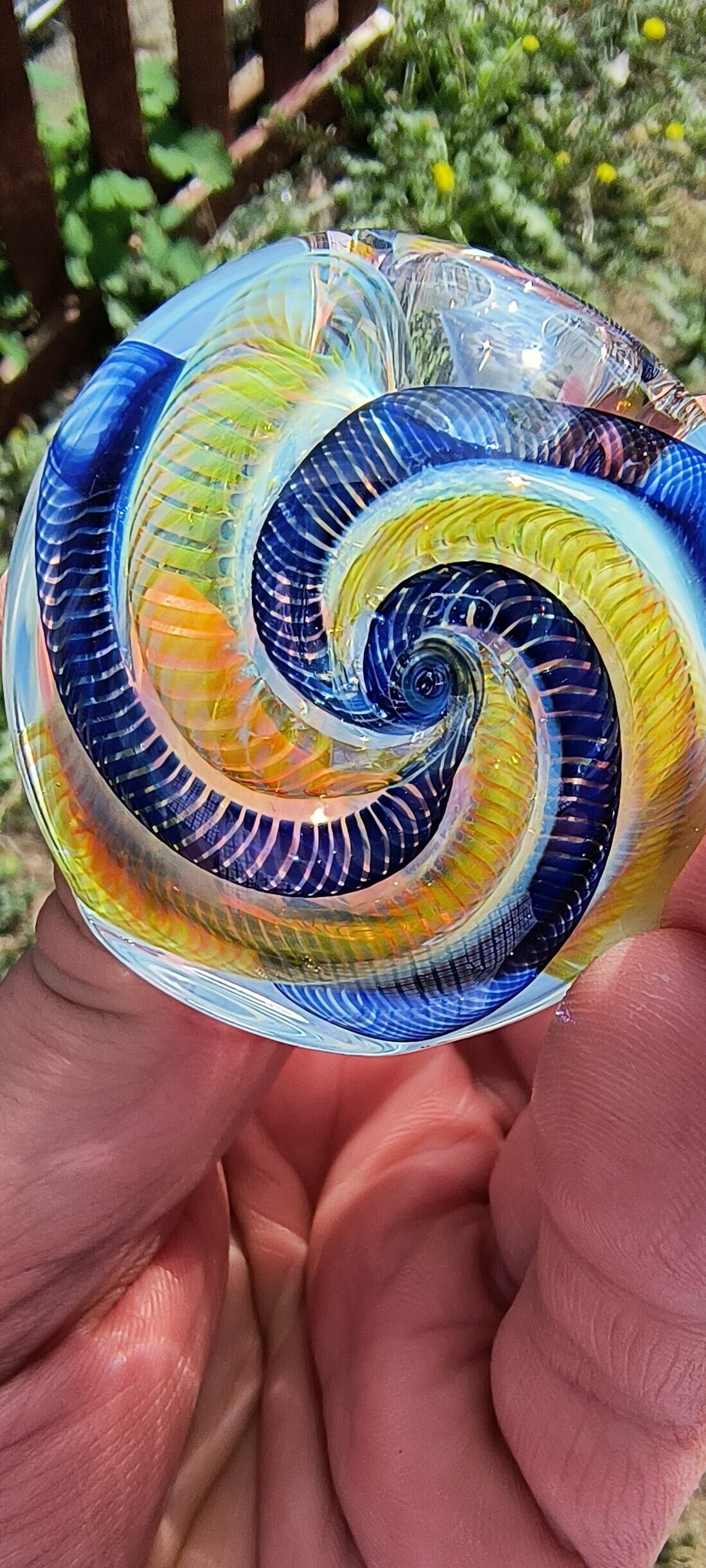 Thick Color Changing Pipe With Cobalt Blue and Dark Multi - Etsy