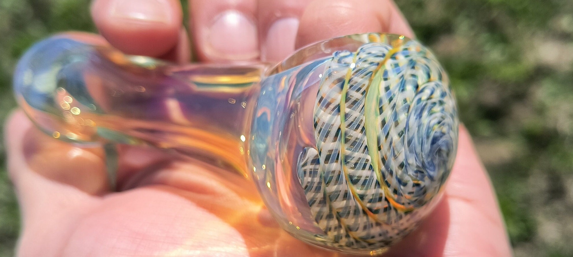 Thick Color Changing Pipe With Star White and Blue Moon - Etsy