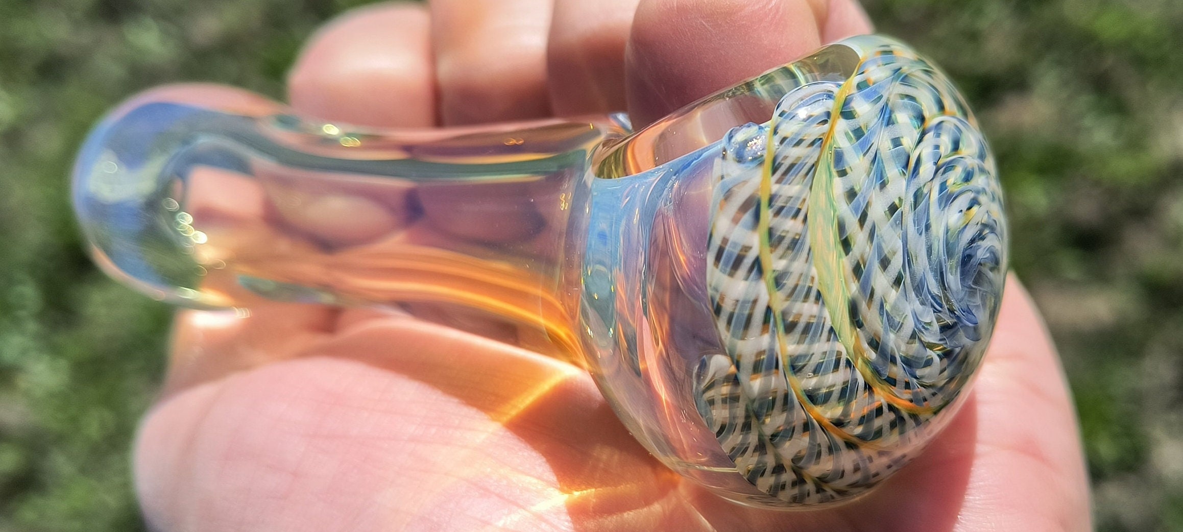 Thick Color Changing Pipe With Star White and Blue Moon - Etsy