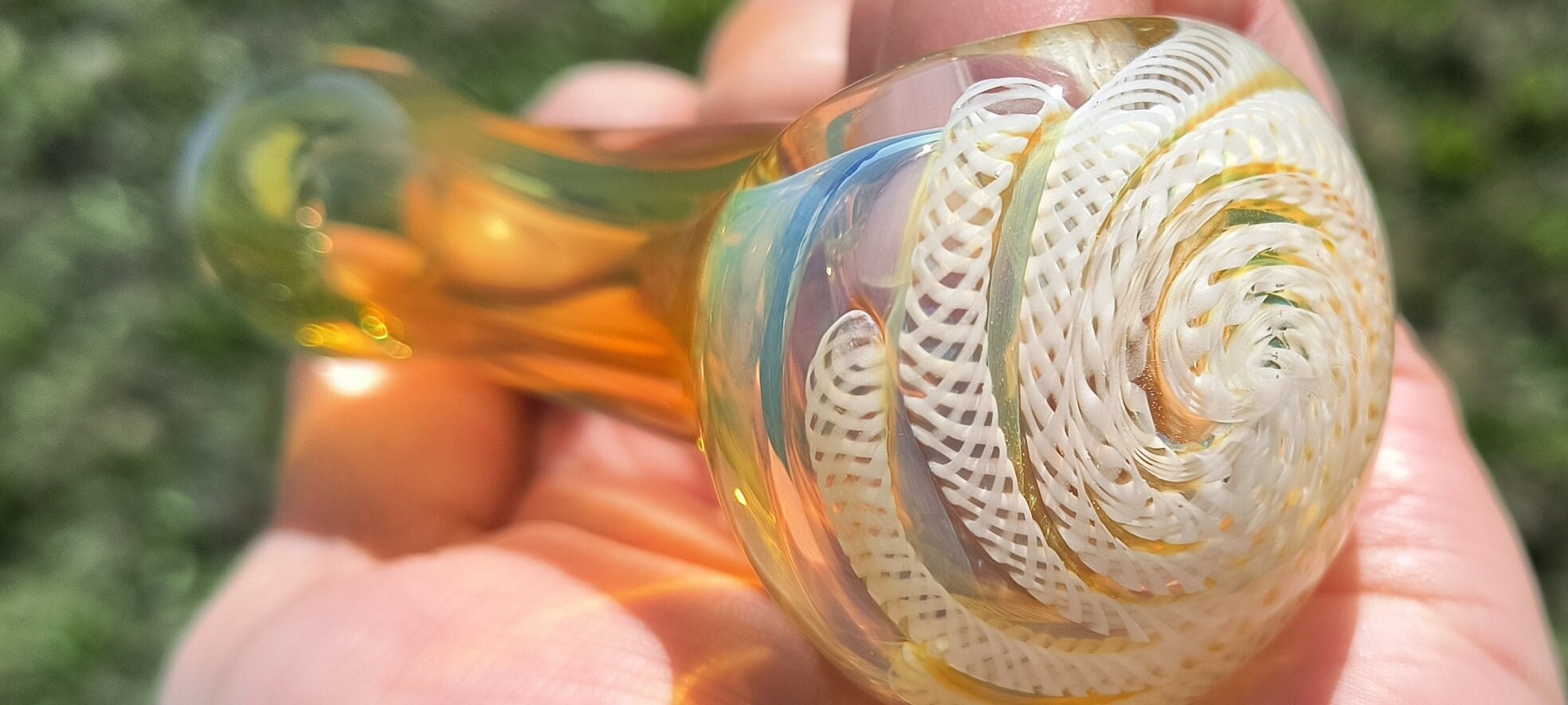 Thick Color Changing Pipe With Star White Latticino - Etsy