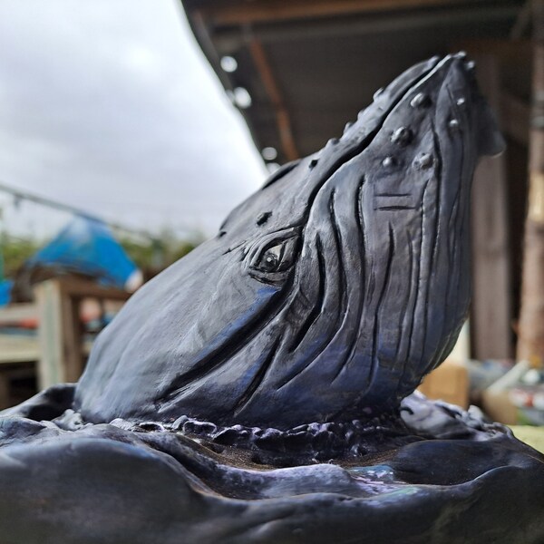 Clay Whale - Etsy