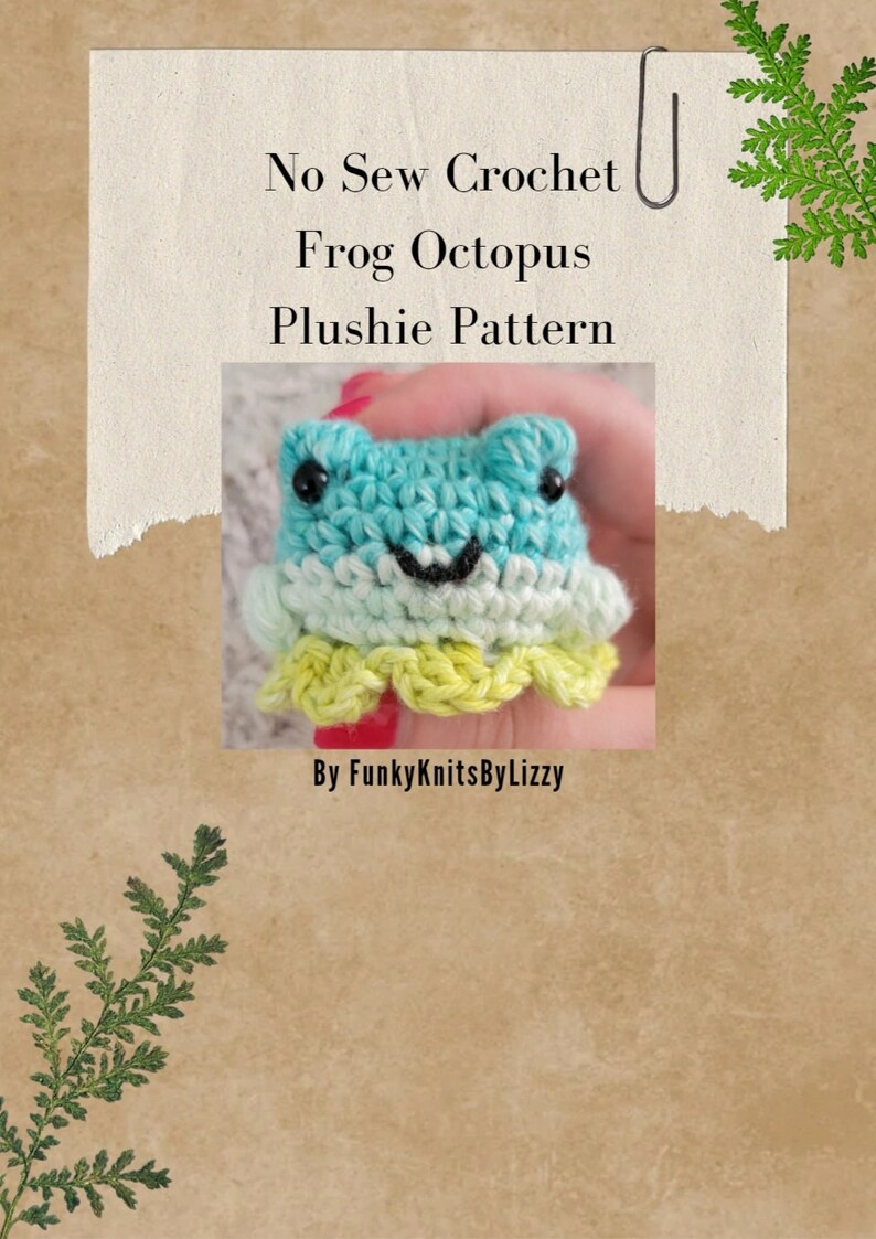 No Sew Crochet Frog Octopus Plushie Pattern, Easy Crochet Pattern - Etsy