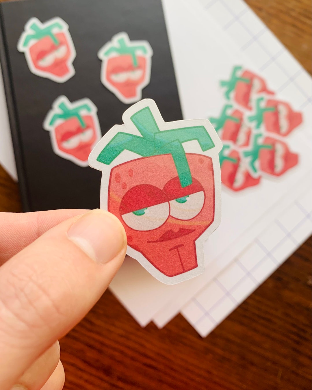Strawberry Swag Sticker Gift Water Resistant Sticker - Etsy
