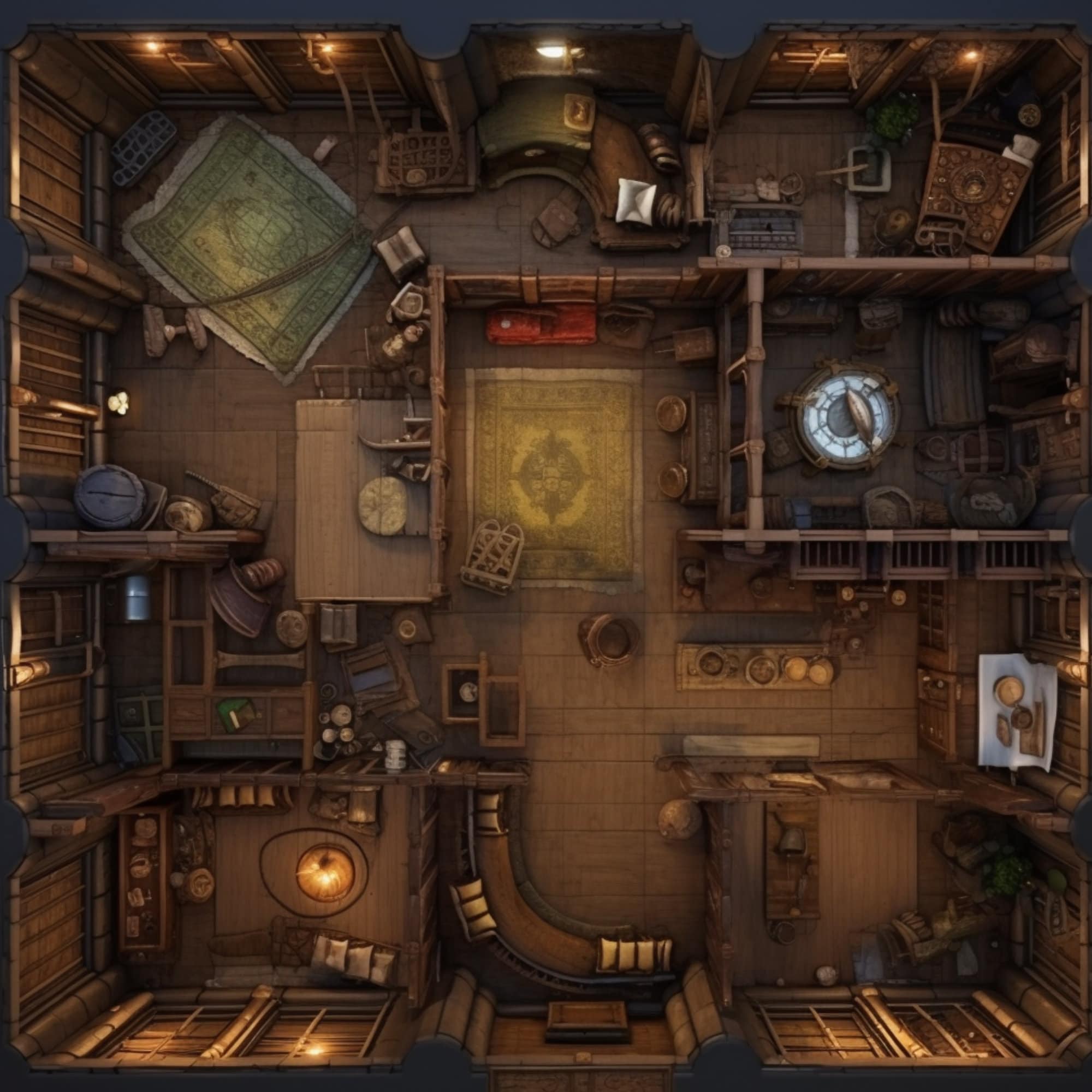 12 Dungeons and Dragons Map Set, Pirate Ship, DND Dungeon Maps, Game ...