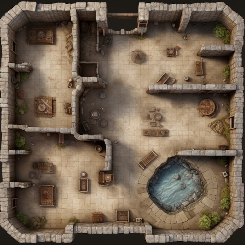 12 Dungeons and Dragons Map Set, DND Dungeon Maps, Game Accessory ...