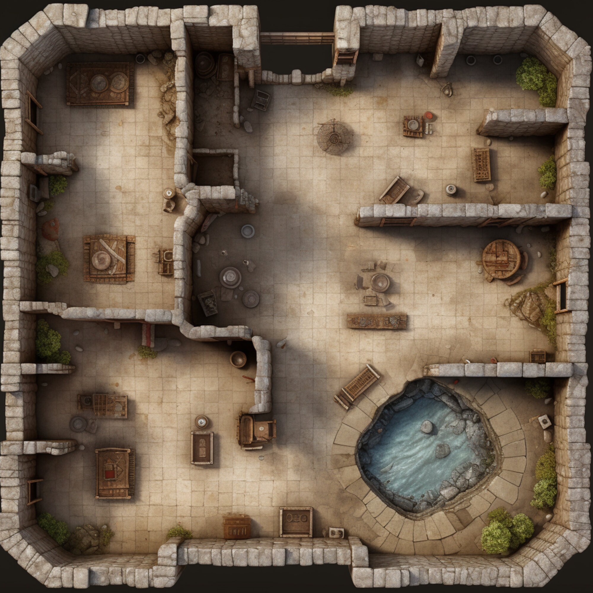 12 Dungeons and Dragons Map Set, DND Dungeon Maps, Game Accessory ...