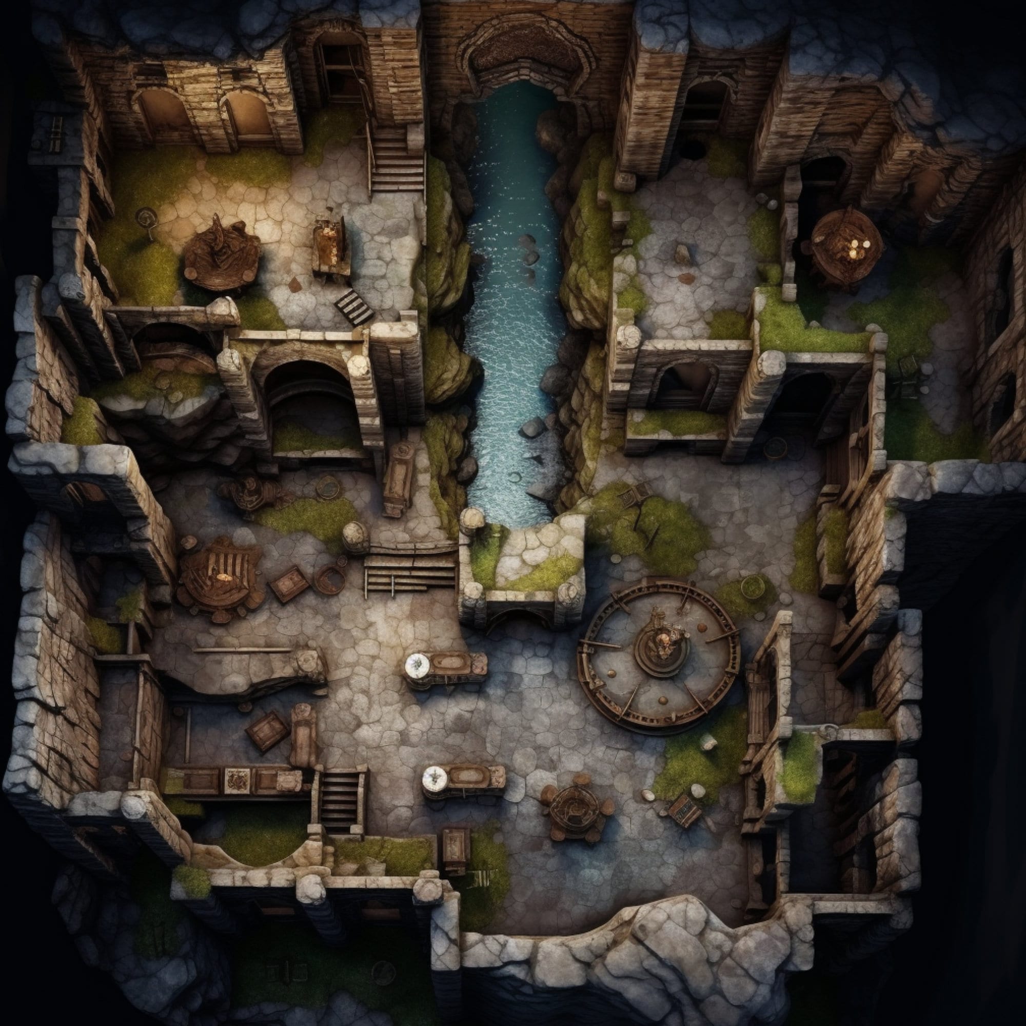 12 Dungeons and Dragons Map Set, DND Dungeon Maps, Game Accessory ...