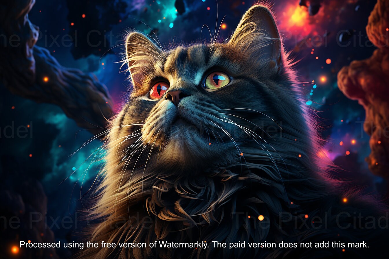 20 Cosmic Cats Seamless Patterns PNG - Digital Paper - Digital Download ...