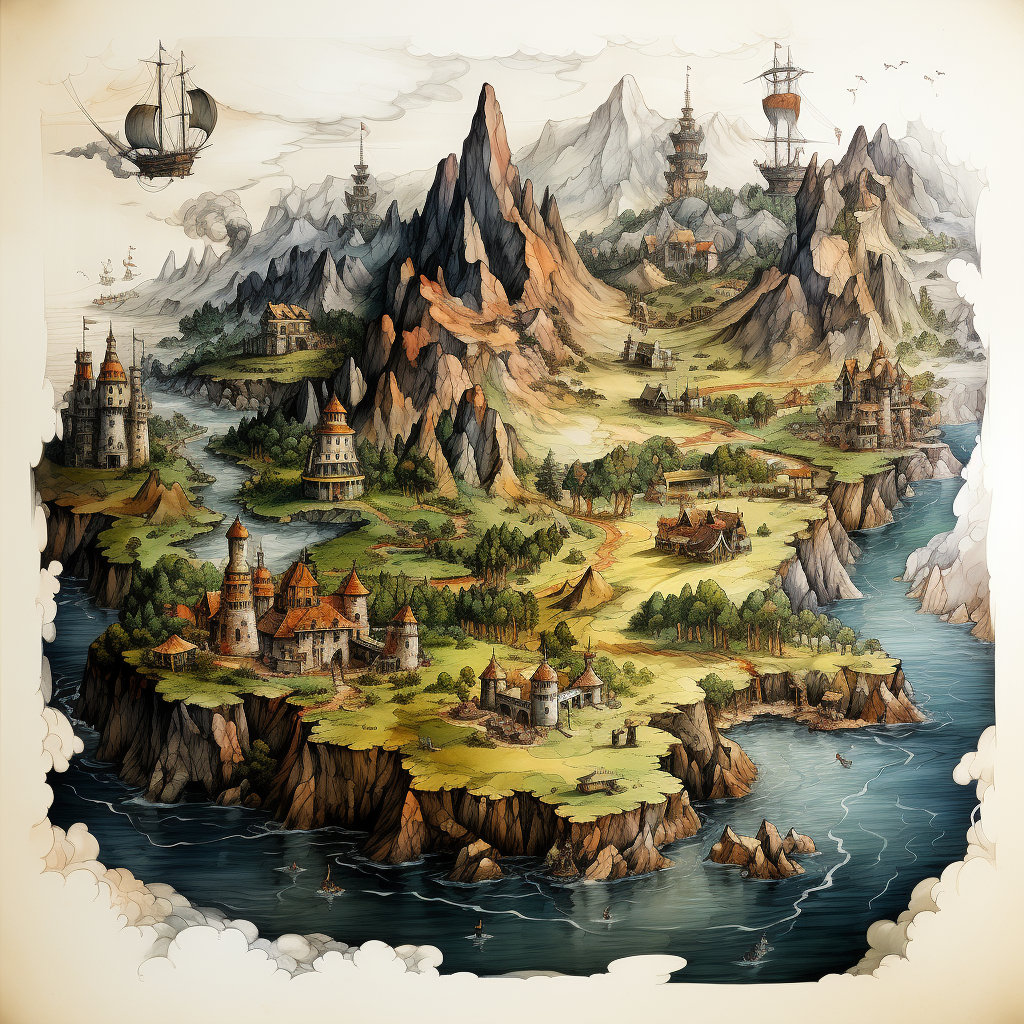 20 Vintage Style Fantasy Map Antique World Map Print Old - Etsy Australia